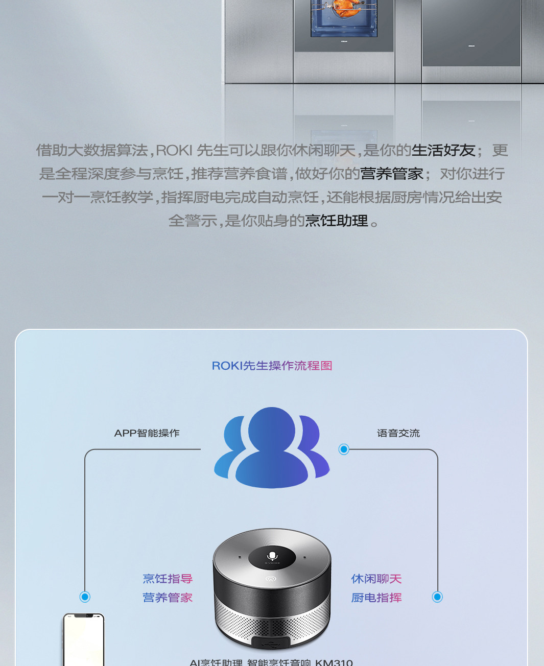 ROKI先生 AI烹饪助理KM310