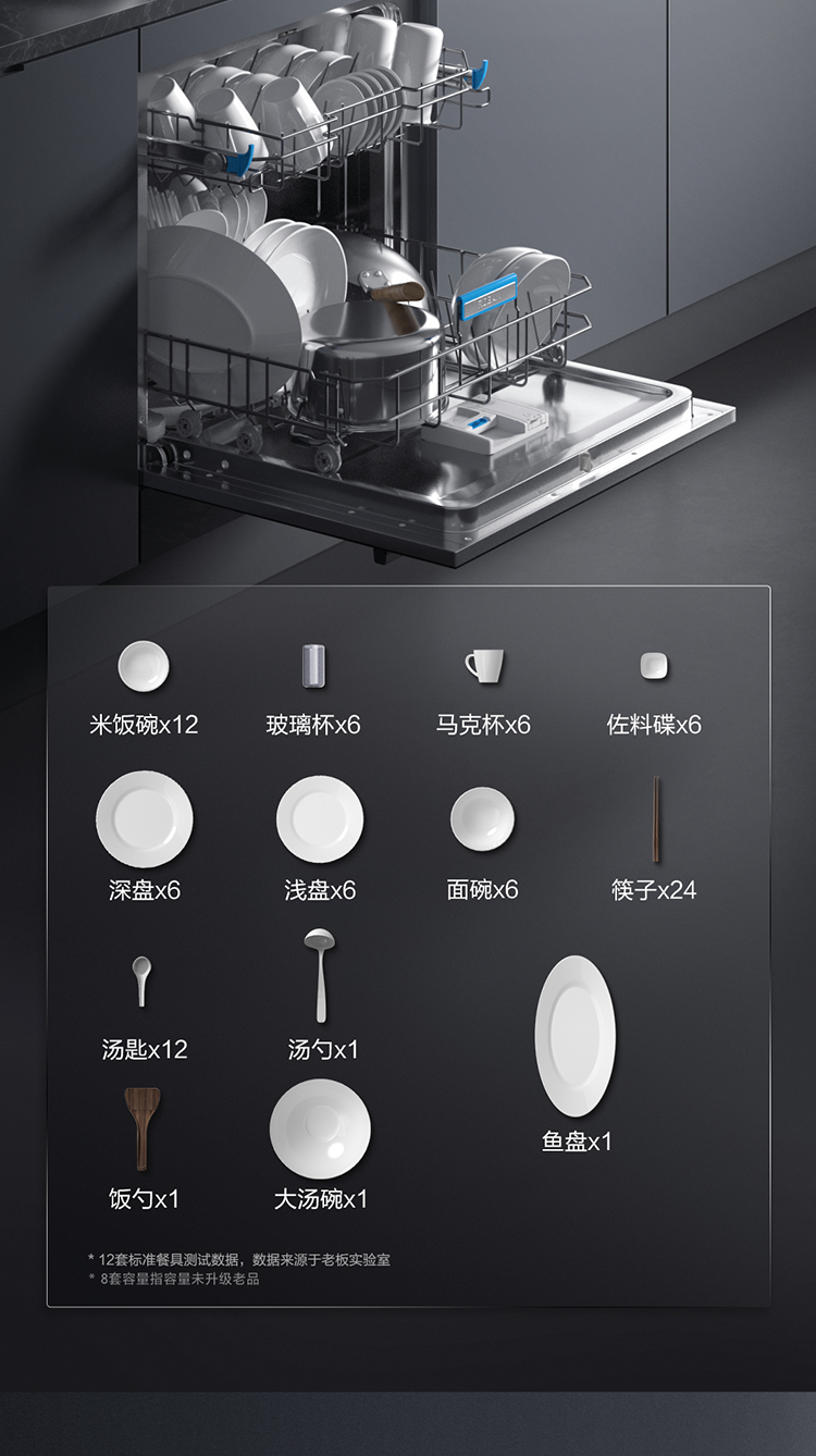 家用全自动洗碗机_洗碗机是否实用_哪个品牌洗碗机好-老板强力洗洗碗机W60-B103