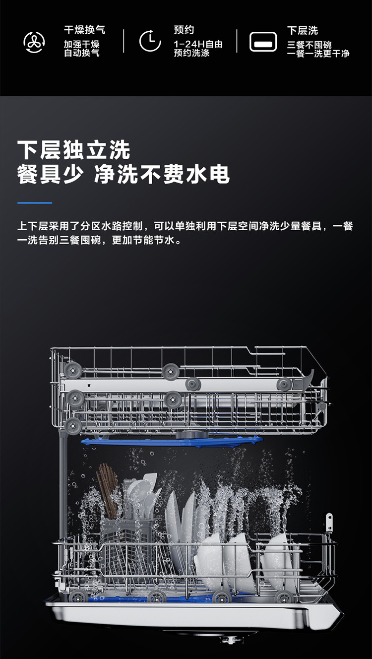 家用全自动洗碗机_洗碗机是否实用_哪个品牌洗碗机好-老板强力洗洗碗机W76-B500