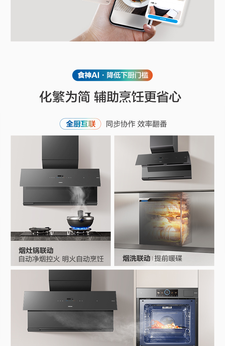 超薄底侧双吸油烟机R1P-i1